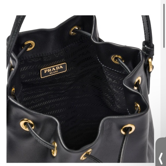 Prada | Bags | Prada Leather Bucket Bag Authentic | Poshmark